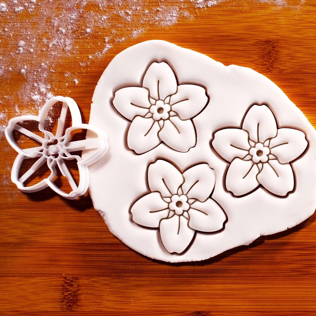 Forget-me-not Flower Cookie Cutter: Floral Baking, Romantic Garden ...