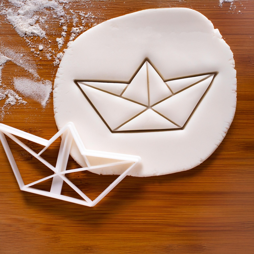 Origami Boat Cookie Cutter – Paper Boat Shape for Nautical Theme Baking ...