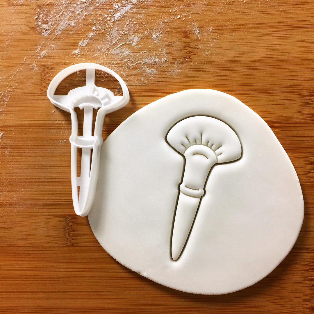 Fan Brush Cookie Cutter | Make up Beauty Brushes Biscuit Cutters Color ...