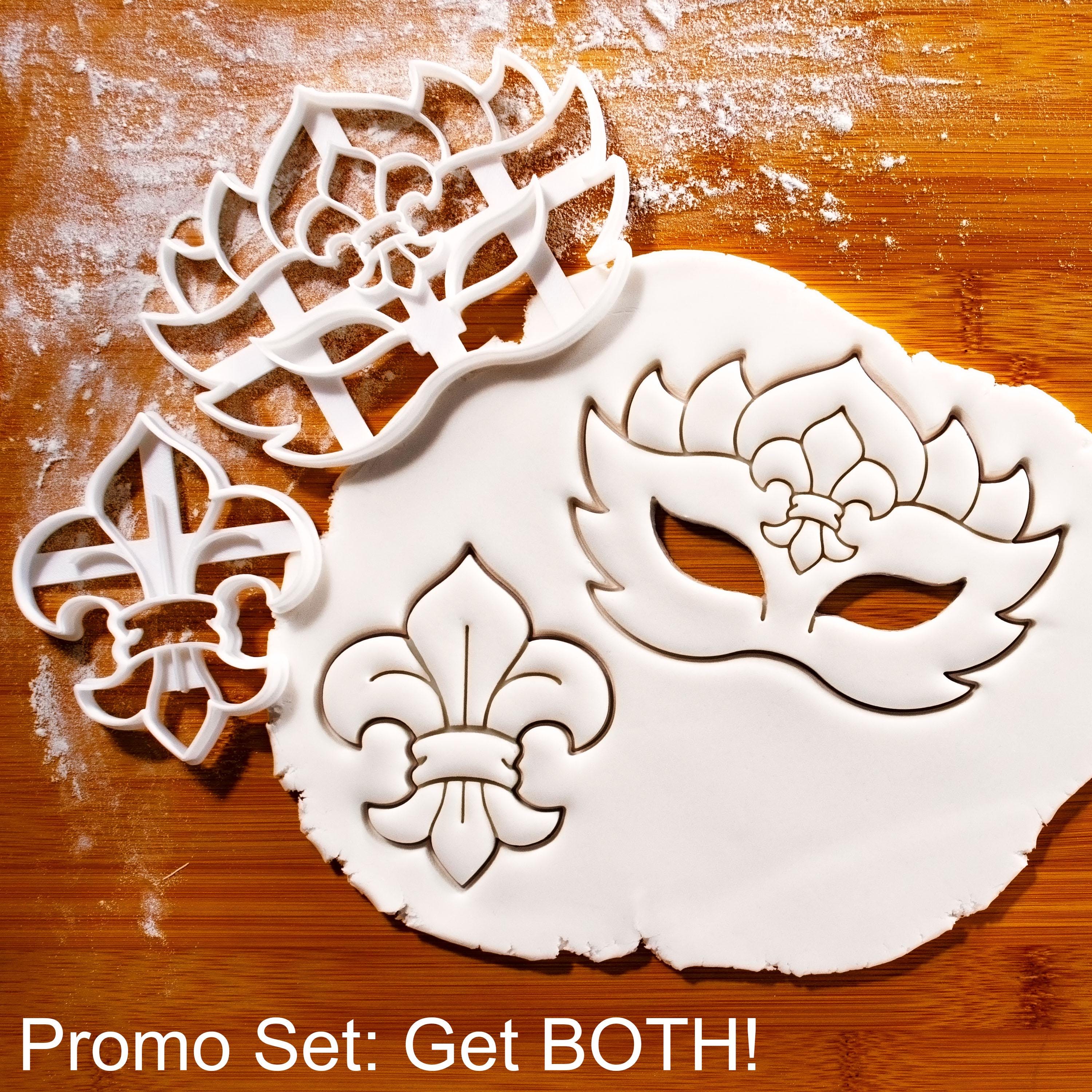 Mardi Gras Mask Cookie Cutter - Create Festive Carnival Cookies - Etsy