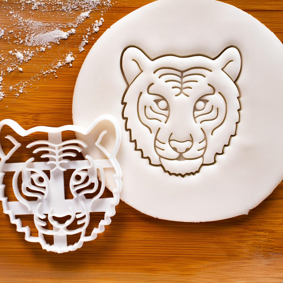 Tiger Cookie Cutter (face): Endangered Wildlife, Jungle & Safari Baking ...