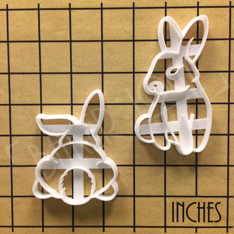 Bunny Butt cookie cutter biscuit cute fluffy rabbit rabbits | Etsy