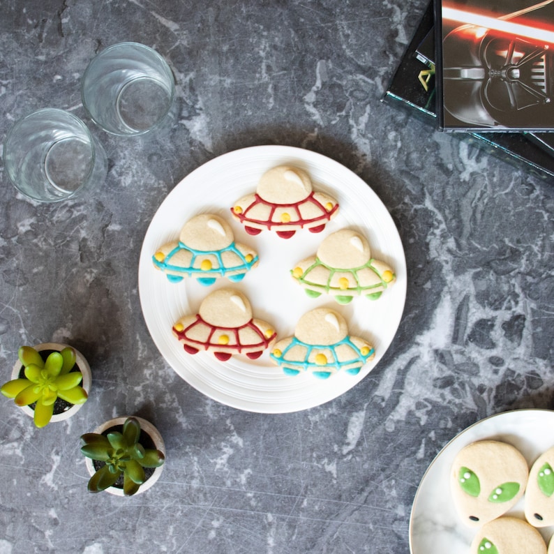 Alien and UFO Cookie Cutters Biscuit Dough Cutter - Etsy