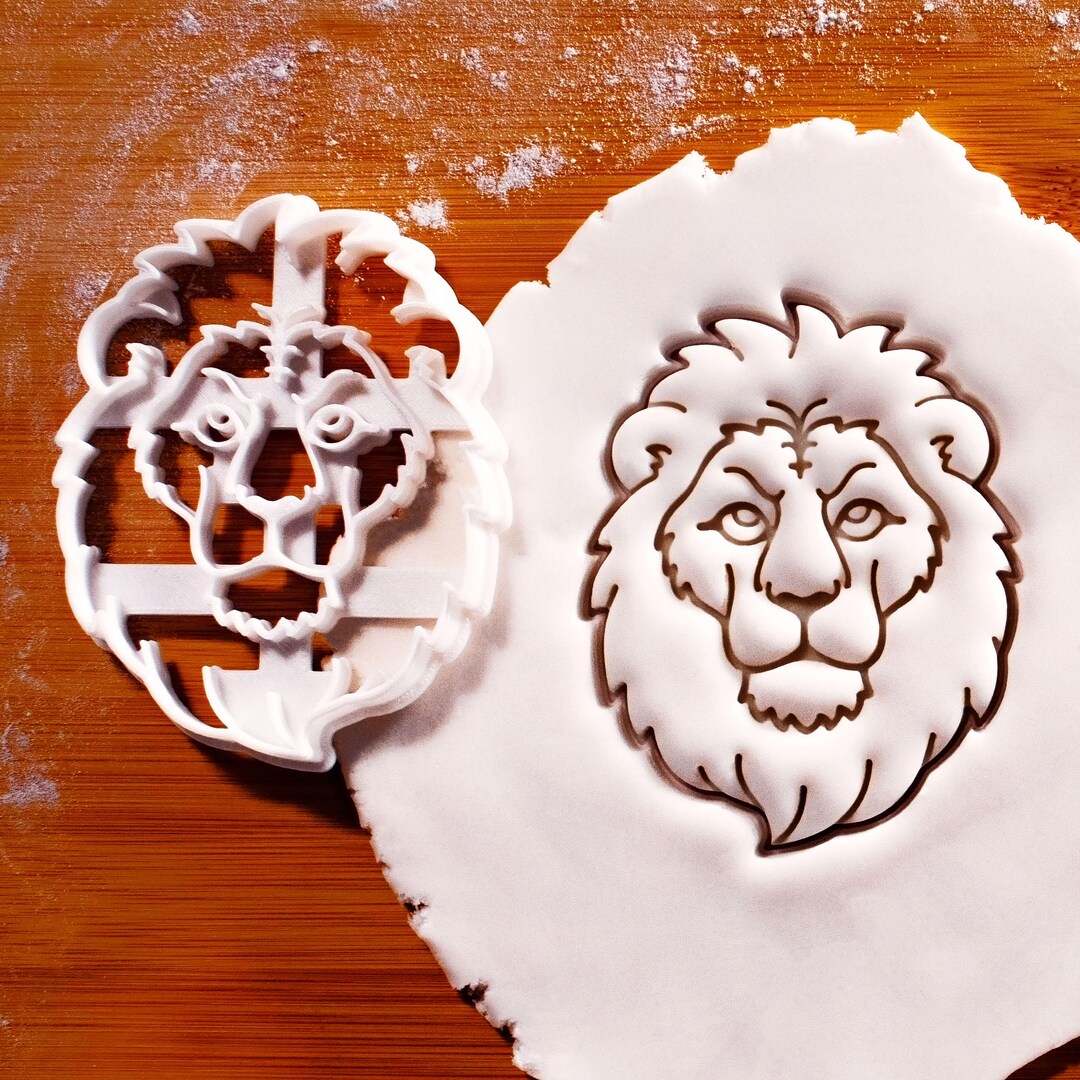 Lion Face Cookie Cutter: Safari Wildlife Animal Theme Baking - Etsy