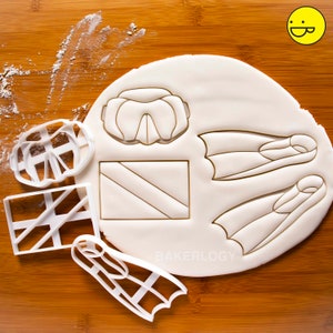 Scuba Flippers Cookie Cutter Diver Cutters Also Suitable for Biscuit ...