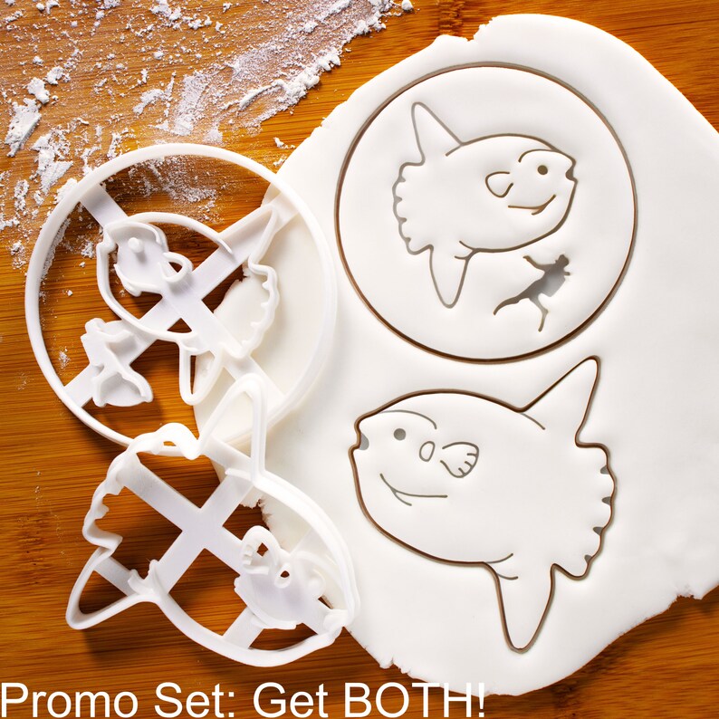 Sunfish and Diver Cookie Cutter Ocean Theme Birthday Party - Etsy