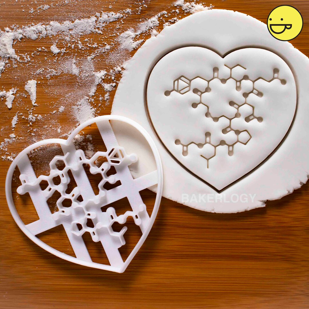 Oxytocin Molecule Cookie Cutter Bakerlogy Chemical Brain - Etsy
