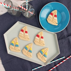 Sailboat Cookie Cutter | Sail Nautical Baby Shower Cookies Wedding ...
