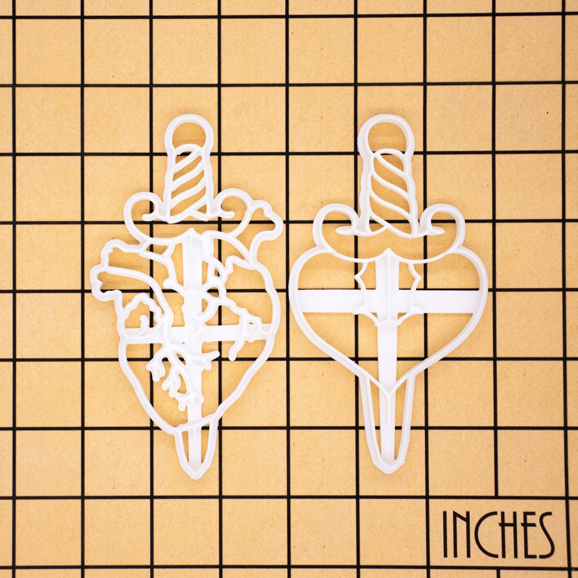 Dagger in Heart Cookie Cutter Love Shape Cookies Cutters - Etsy