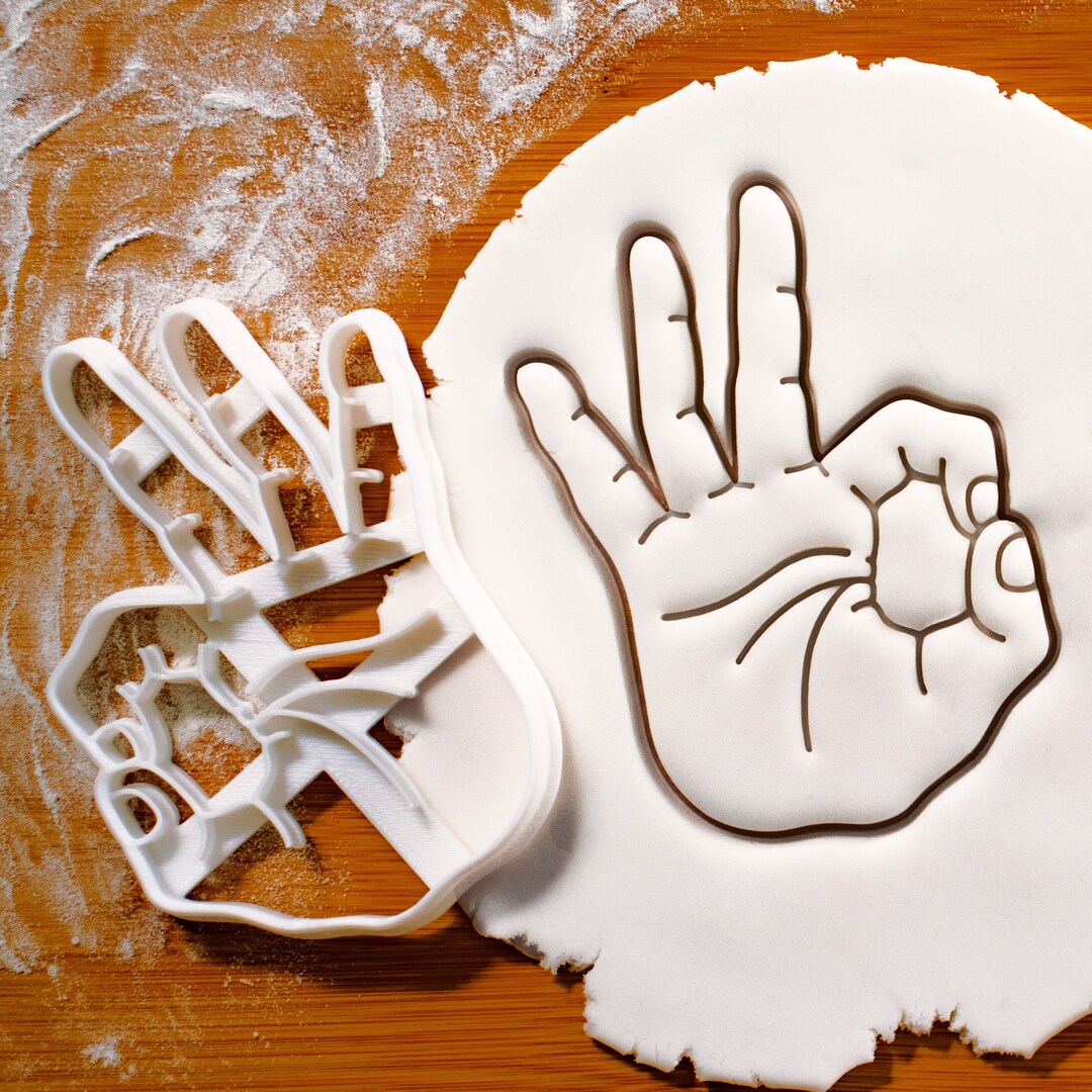 OK Hand Sign Cookie Cutter- Bake All is Well Emoji Biscuits - Etsy