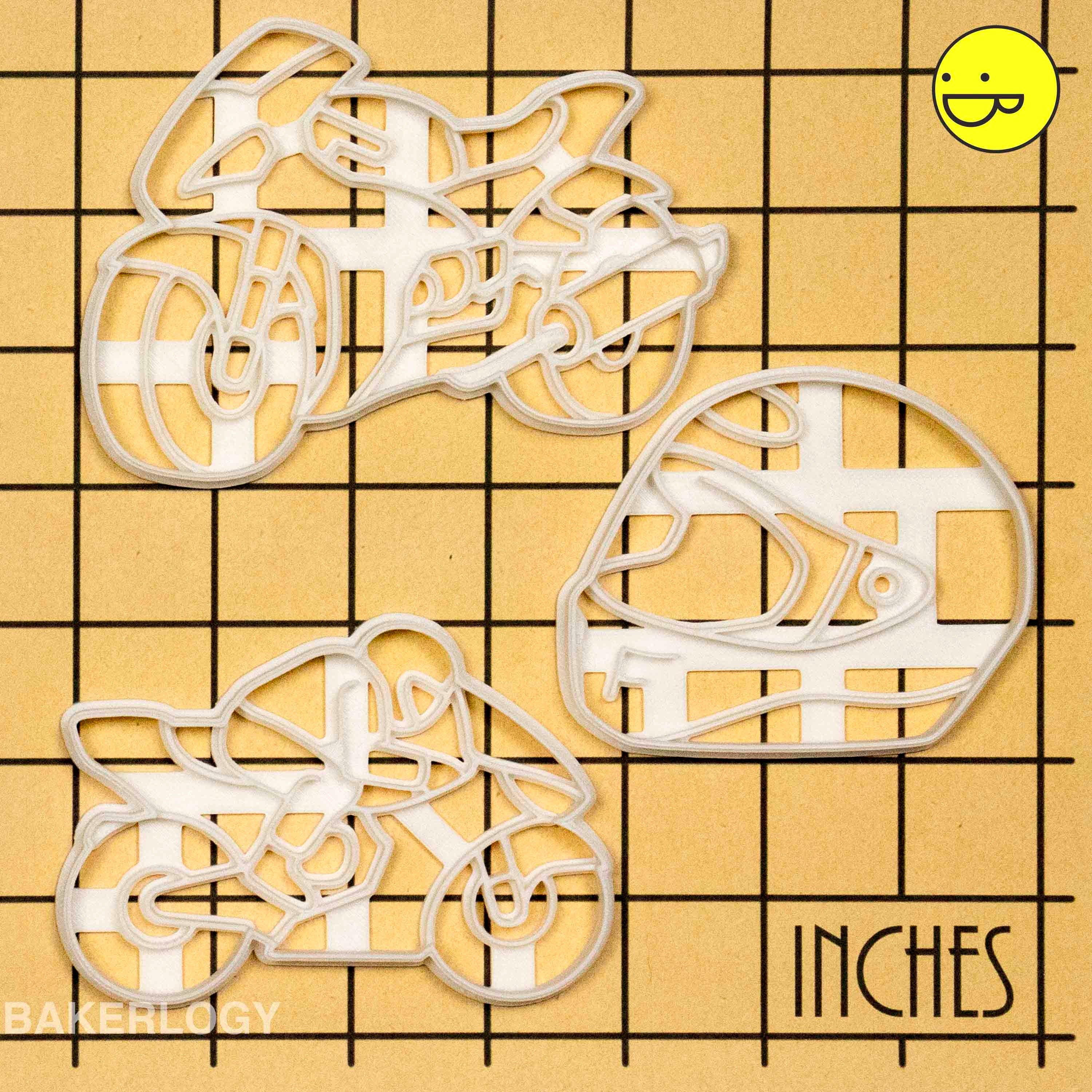 Motorbike Cookie Cutter Motorcycle Riders Themed Birthday - Etsy UK