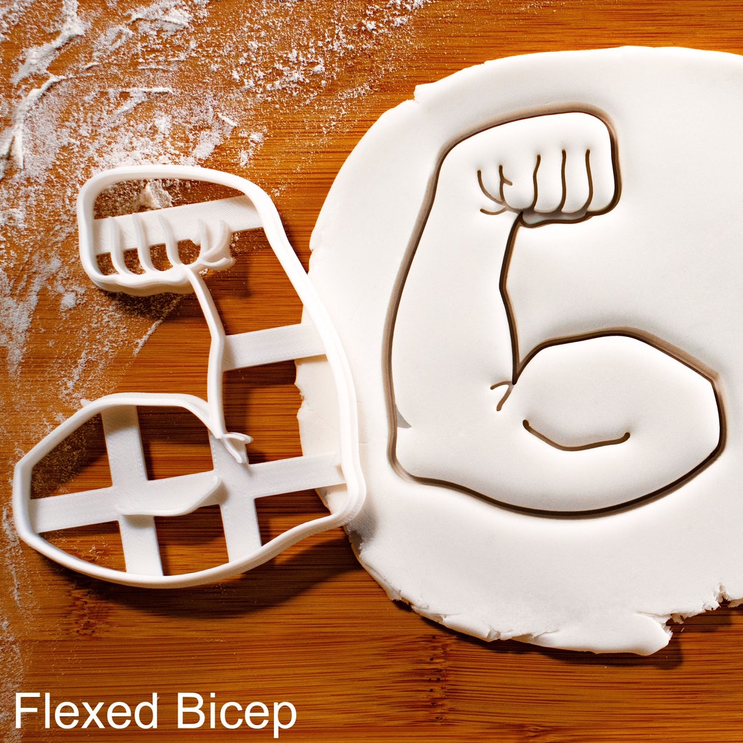 Flexed Bicep Cookie Cutter Bake Weight Training Workout Biscuits - Etsy