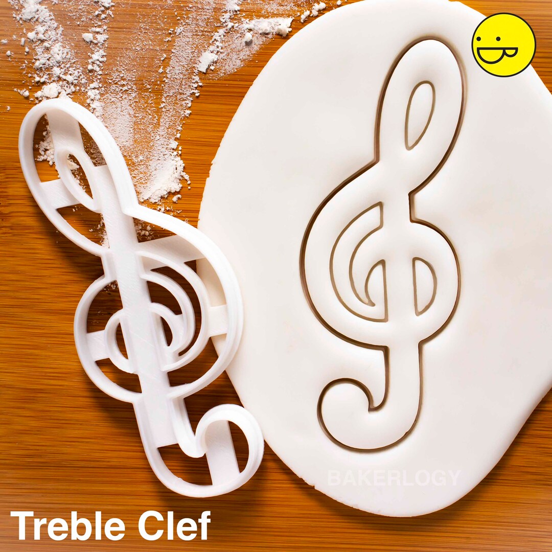 Treble Clef Cookie Cutters | Bakerlogy Biscuit Cutters Concert Music ...