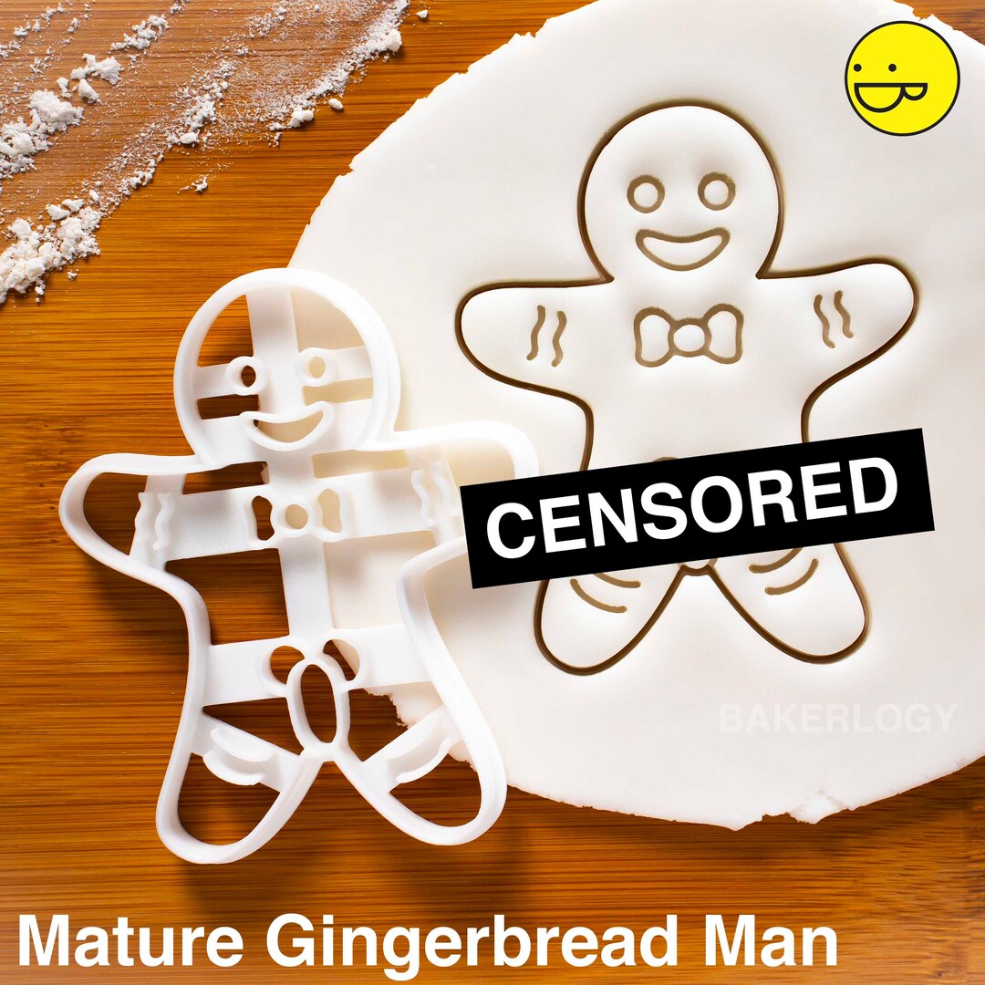 Mature Mature Gingerbread Man Cookies Cutters Biscuits Etsy