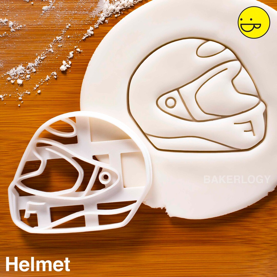 Motorbike Helmet Cookie Cutter Motorcycle Riders Themed Birthday Party ...