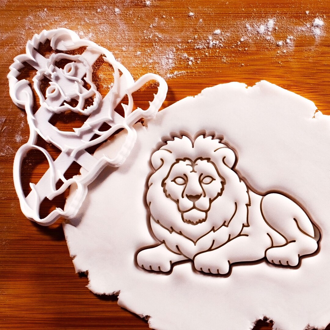 Lion Cookie Cutter: Safari Baking, Wildlife Animal Theme - Etsy
