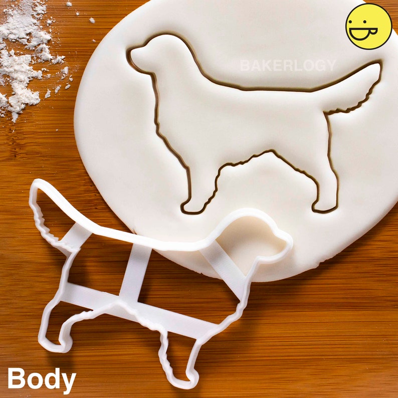 Golden Retriever Body cookie cutter Bake cute dog treats | Etsy