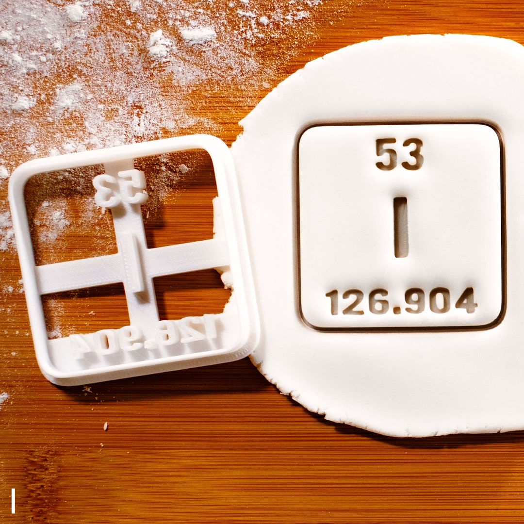 Iodine Periodic Table Element Cookie Cutter Bake Science Into Your ...