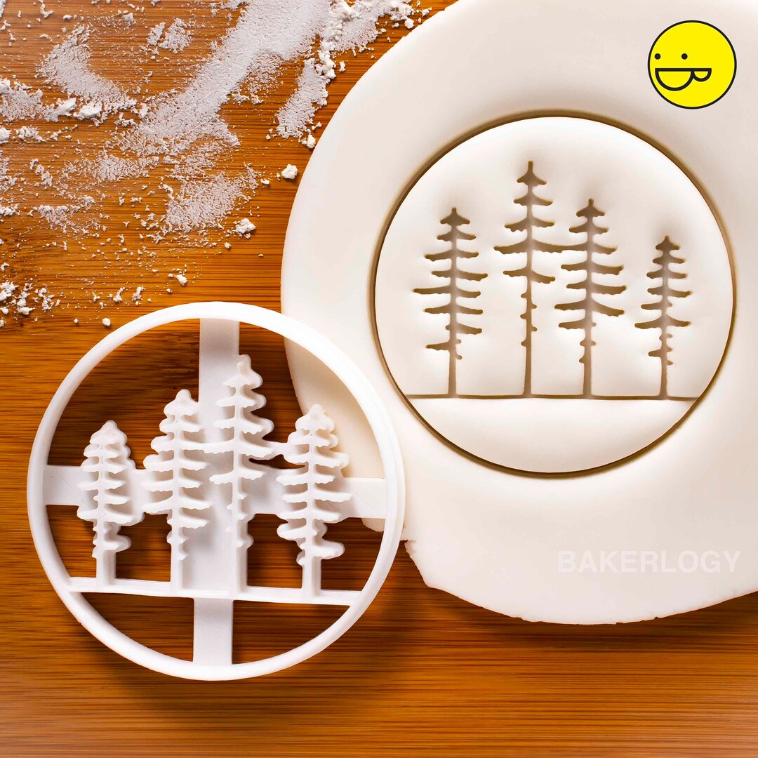Pine Tree Forest Cookie Cutter Christmas Rustic Winter Festive Party - Etsy
