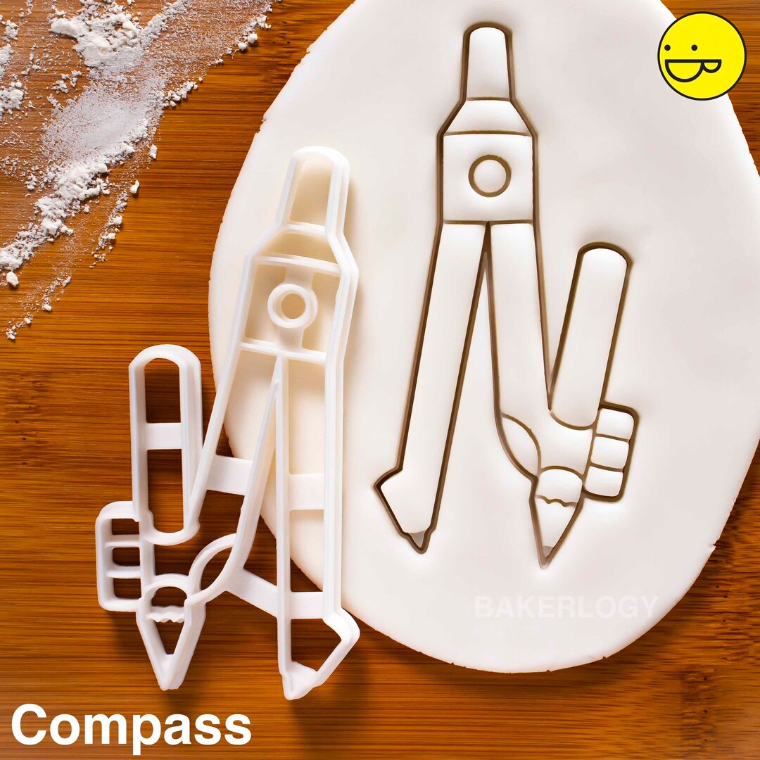 Compass Cookie Cutter | Bakerlogy Biscuit Cutters Mathematics Math ...