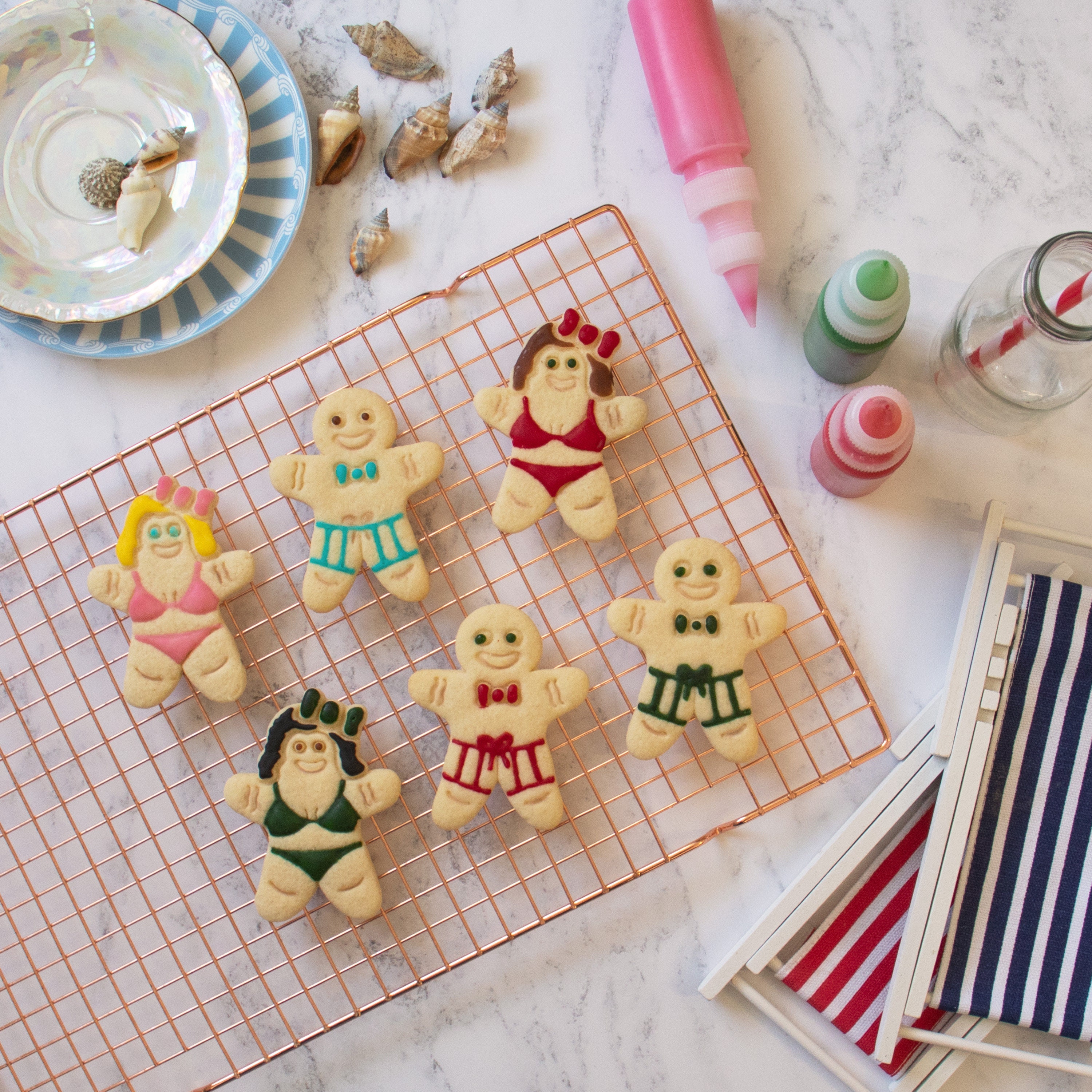 Summer Shorts Gingerbread Man Cookie Cutter: Beach Party Treat - Etsy UK