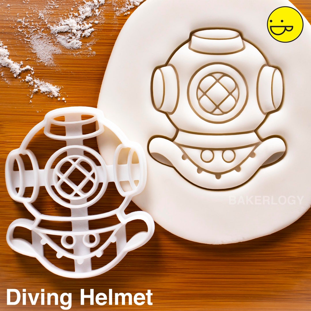 Diving Helmet Cookie Cutter Nautical Retro Steampunk Cookies Diver ...