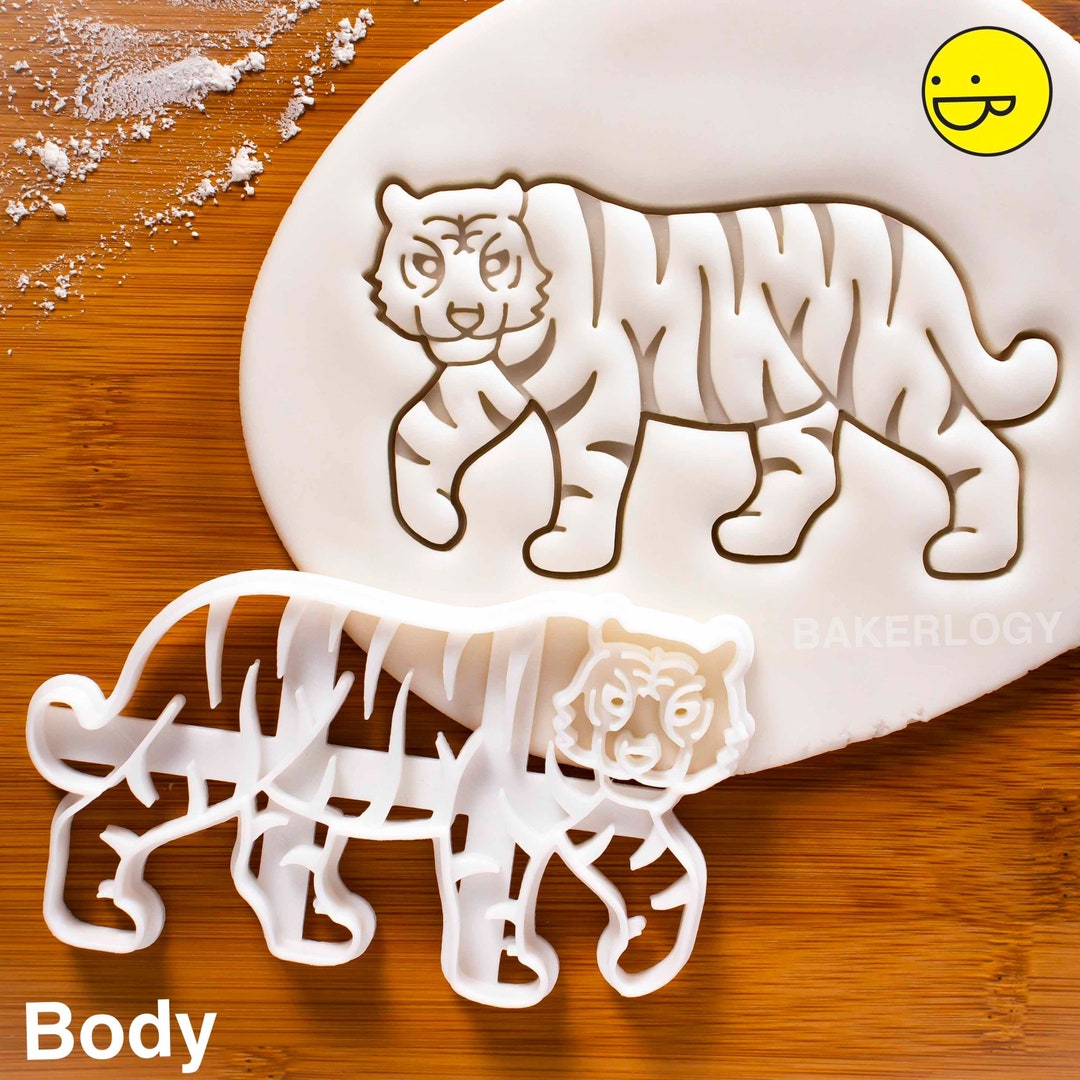 Tiger's Full Body Cookie Cutter | Biscuit Cutters Animal Wildlife ...