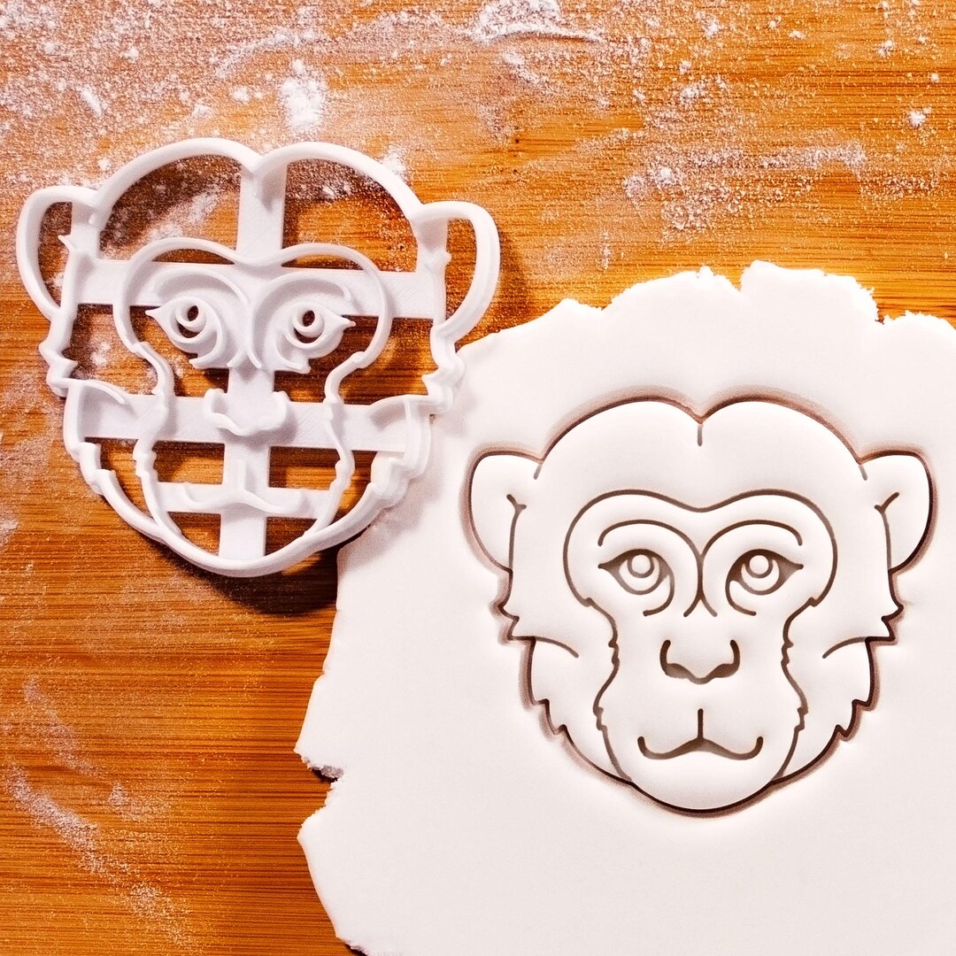 Realistic Monkey Face Cookie Cutter: Safari Wildlife Jungle Party - Etsy