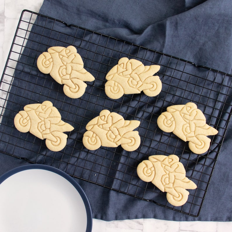 Motorbike Rider Cookie Cutter - Motorcycle Riders Themed Birthday Party ...