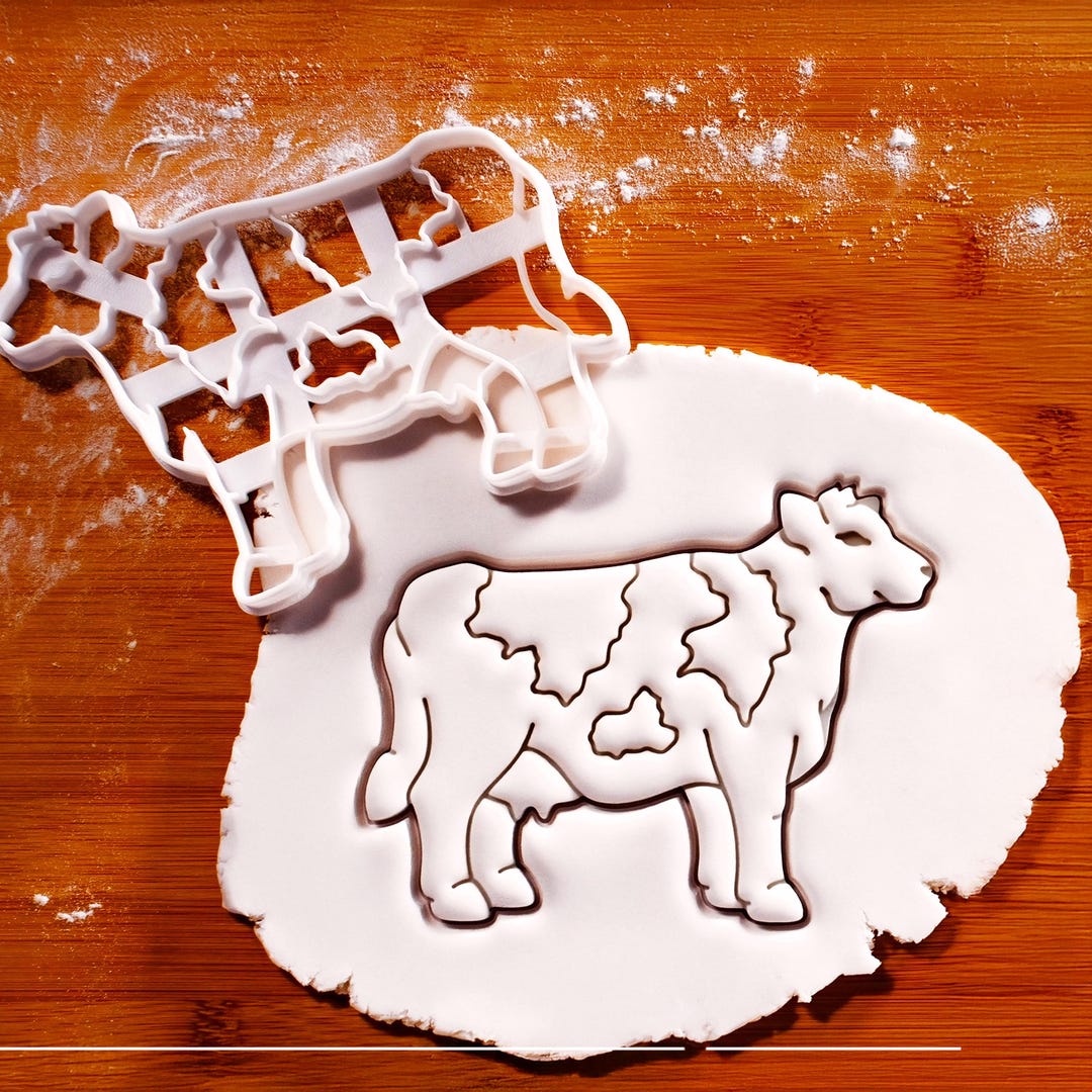 Dairy Cow Cookie Cutter: Farmhouse Countryside Baking, Barnyard Party ...