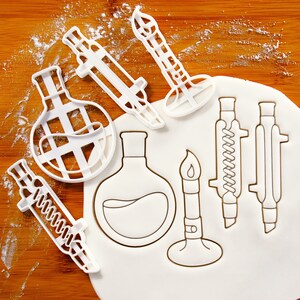 Round Bottom Flask Cookie Cutter Lab Equipment Biscuit Cutters Biscuit ...