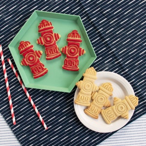 Fire Hydrant Cookie Cutter | Biscuit Cutters Fireman Trucks Red ...