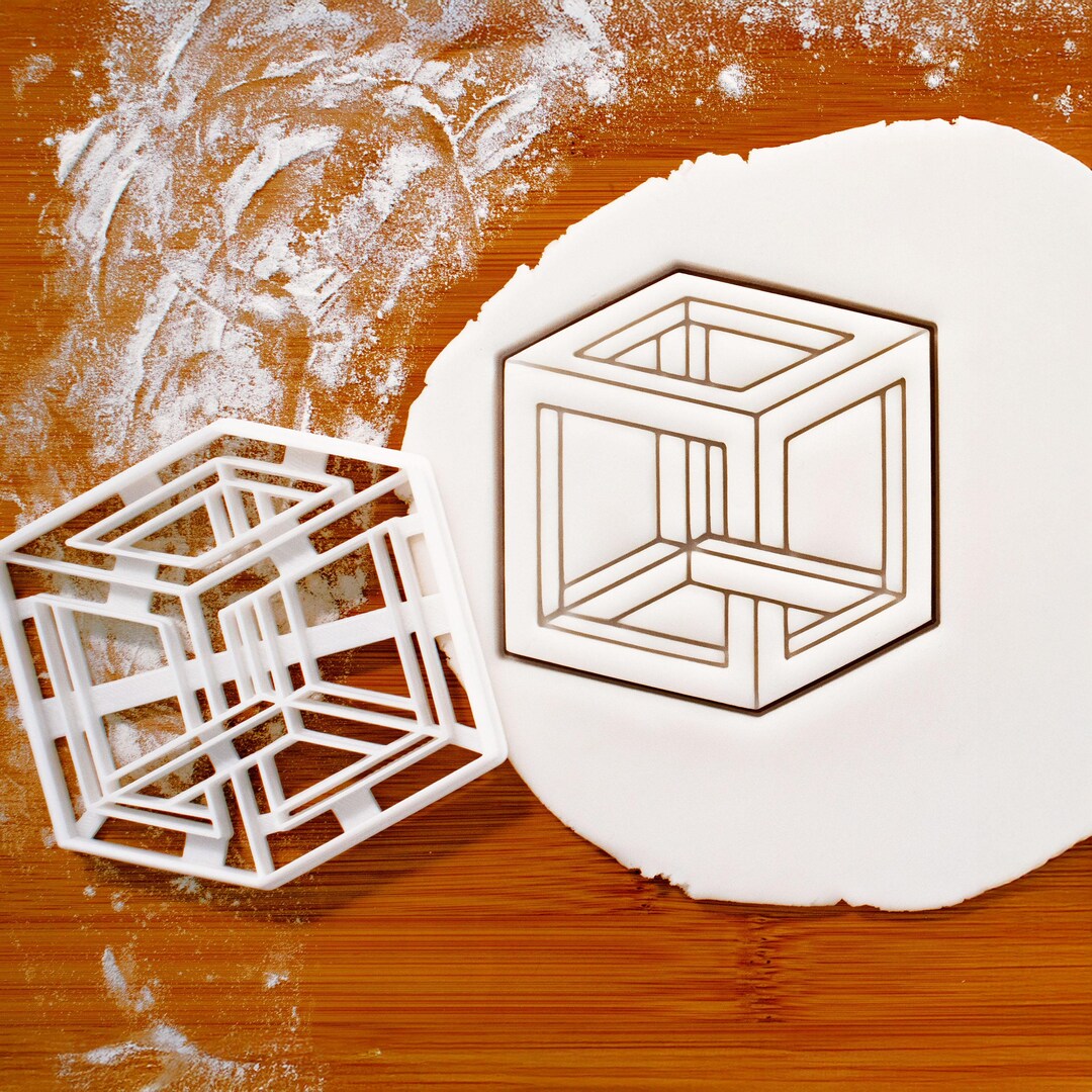 Impossible Cube Cookie Cutter - Bake Math Treats for Mathematics Party ...