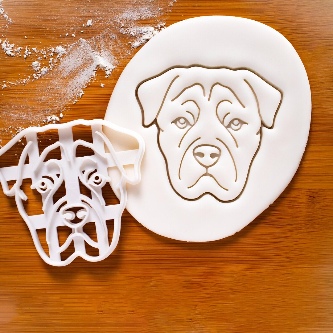 Rottweiler Cookie Cutter (face): Metzgerhund Dog Breed Design for Pet ...