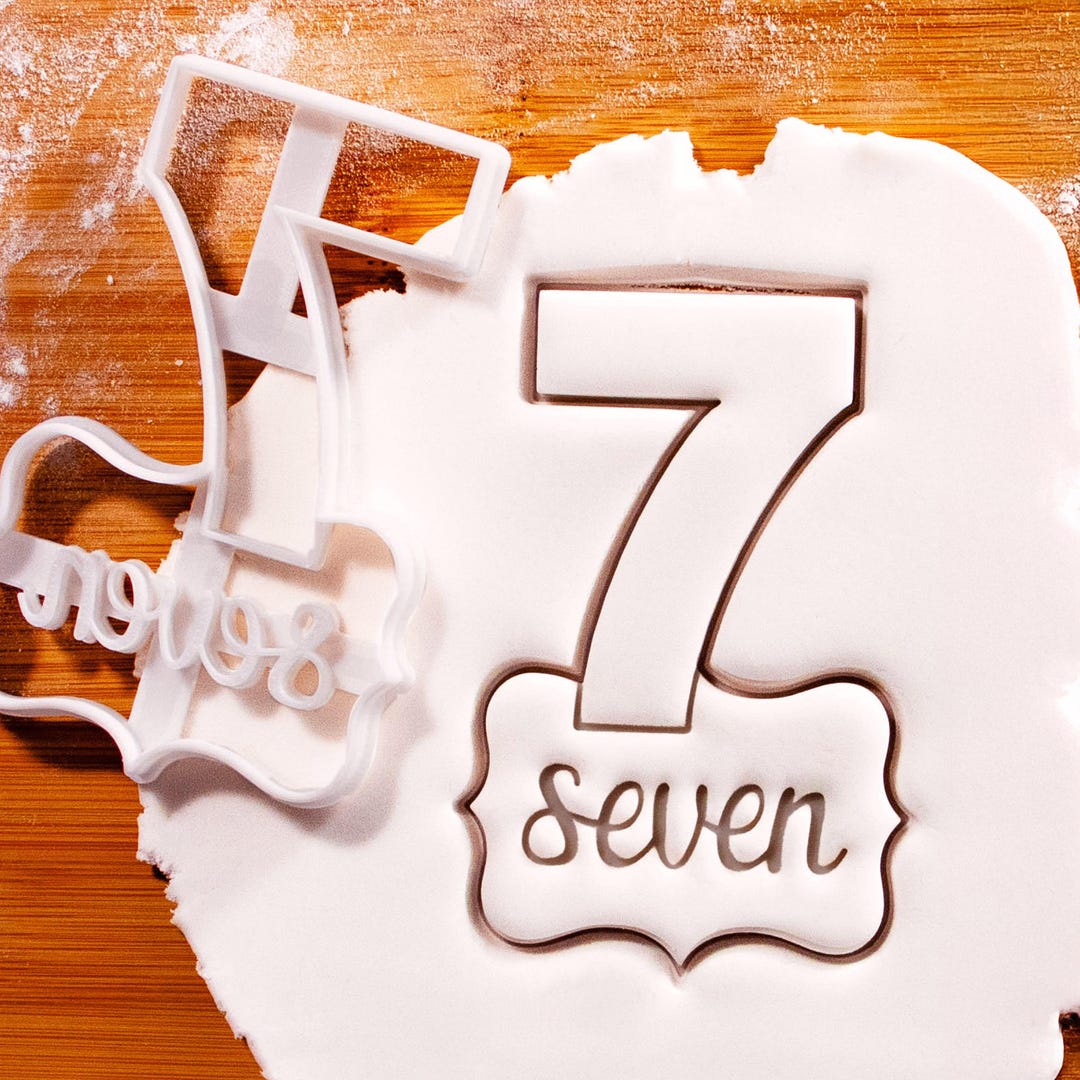 Number 7 Cookie Cutter: Birthday Anniversary Cake Decorating Tool - Etsy