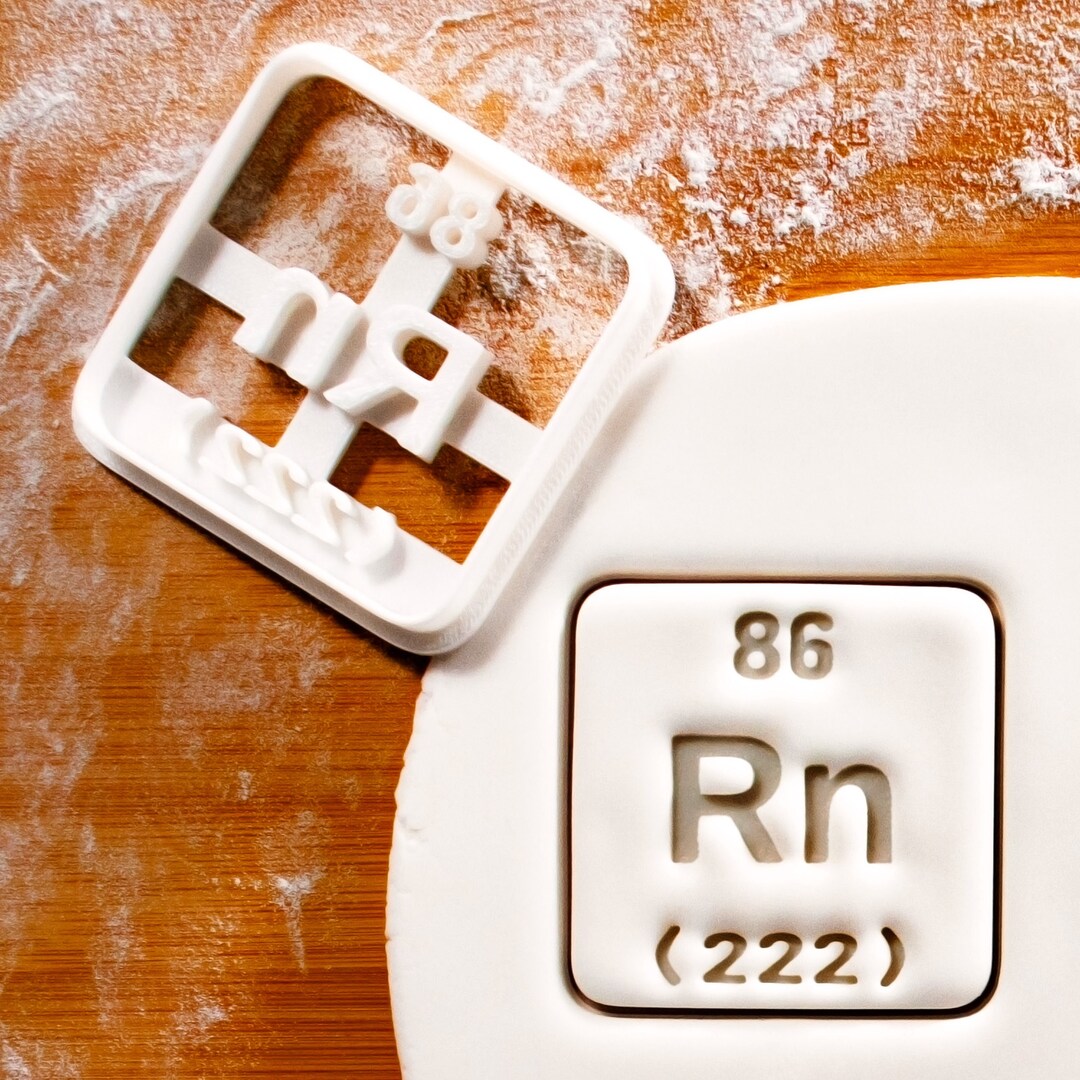 Radon Periodic Table Element Cookie Cutter rn Radioactive Science ...