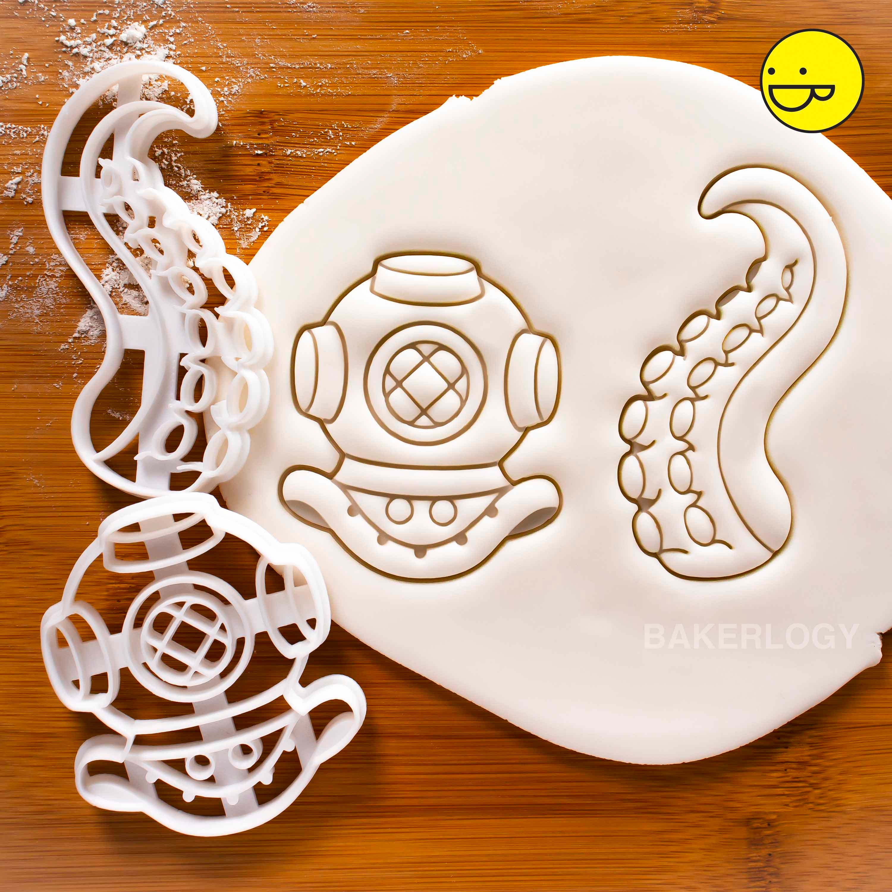 Diving helmet cookie cutter nautical retro steampunk cookies | Etsy