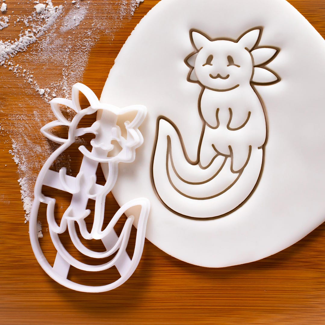 Cute Axolotl Cookie Cutter | Bakerlogy Biscuit Cutters Ambystoma ...