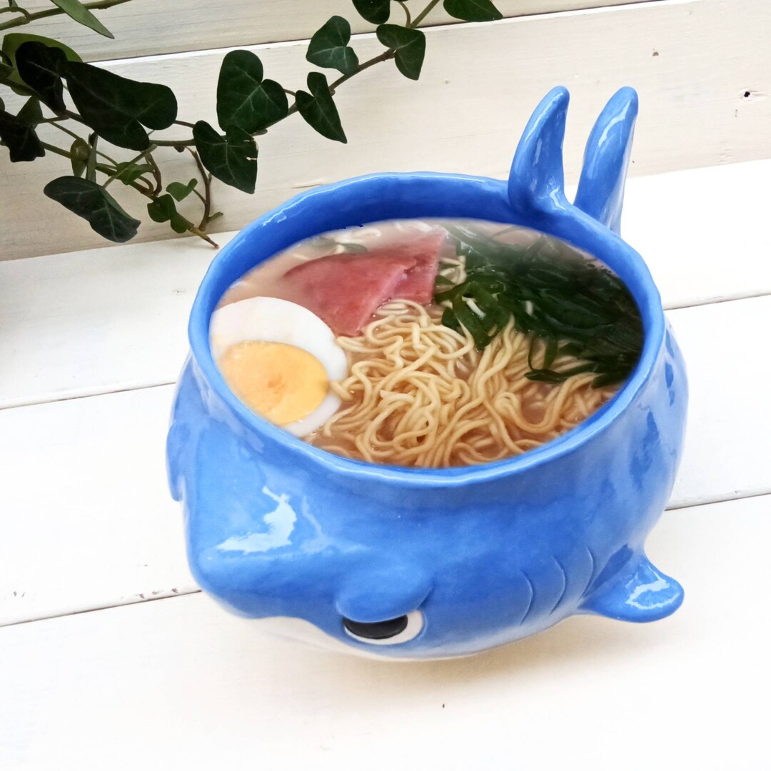 Ramen Shark All-purpose Mug 800ml Japanese Handmade Pottery Cup Same ...