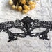 Black Lace Mask Lace Queen Mask Masquerade Mask Sexy Lingerie Party ...