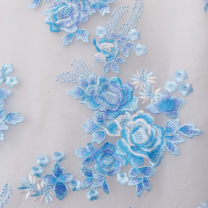 Luxury Vivid Floral Lace Fabric Beading Decals Lace - Etsy