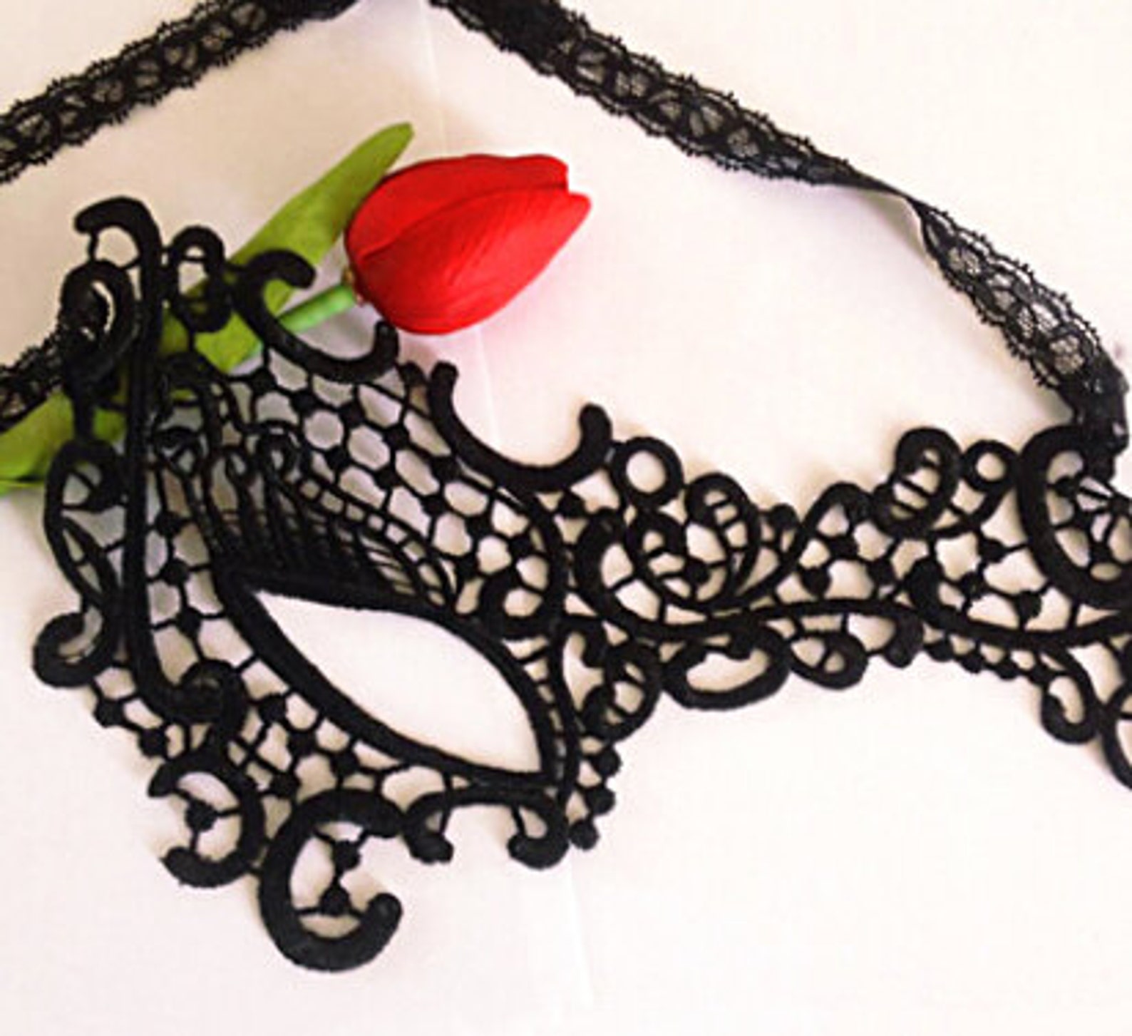 Black Lace Mask Lace Tie Back Queen Mask Masquerade Mask Sexy - Etsy