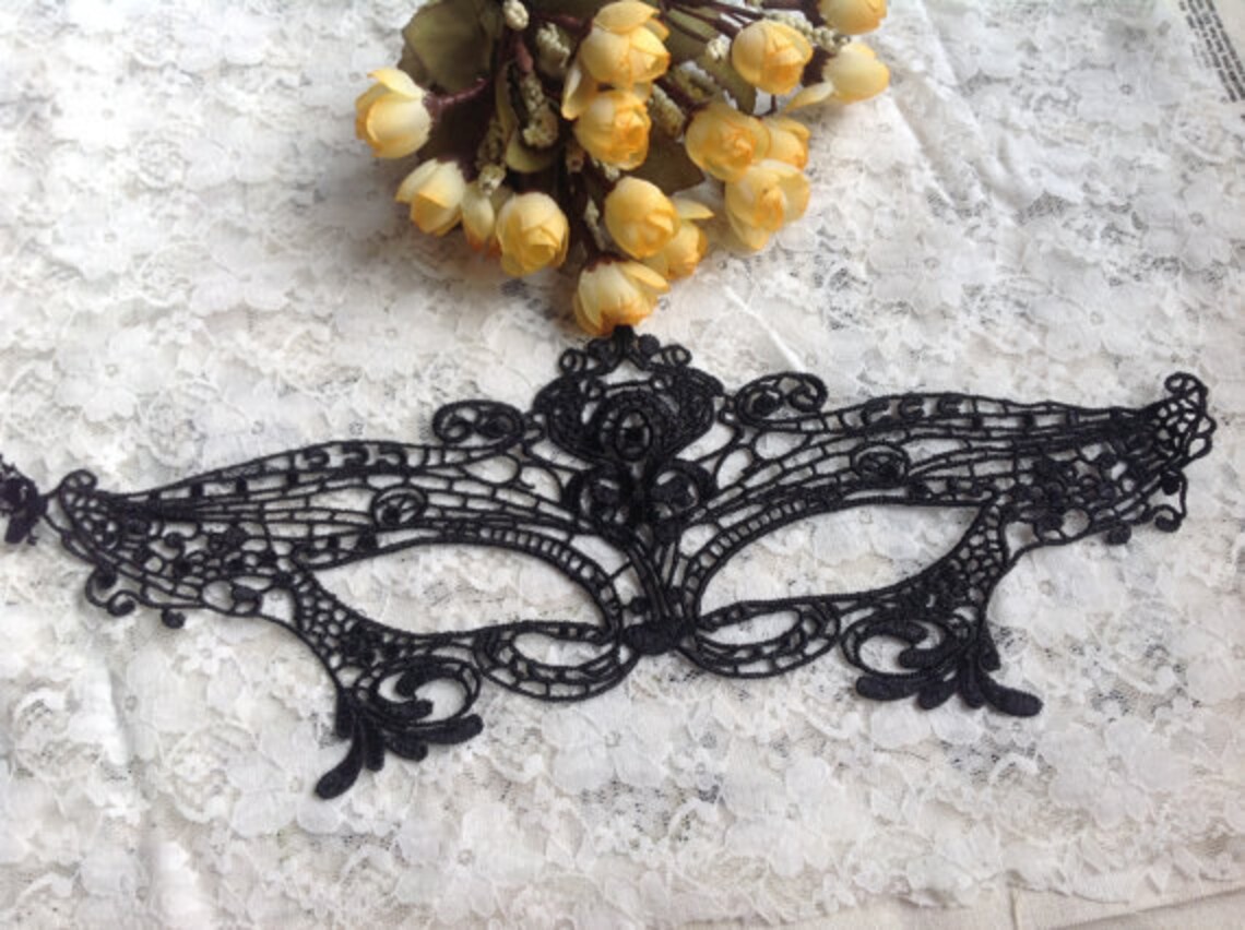 Black Lace Mask Lace Queen Mask Masquerade Mask Sexy Lingerie - Etsy