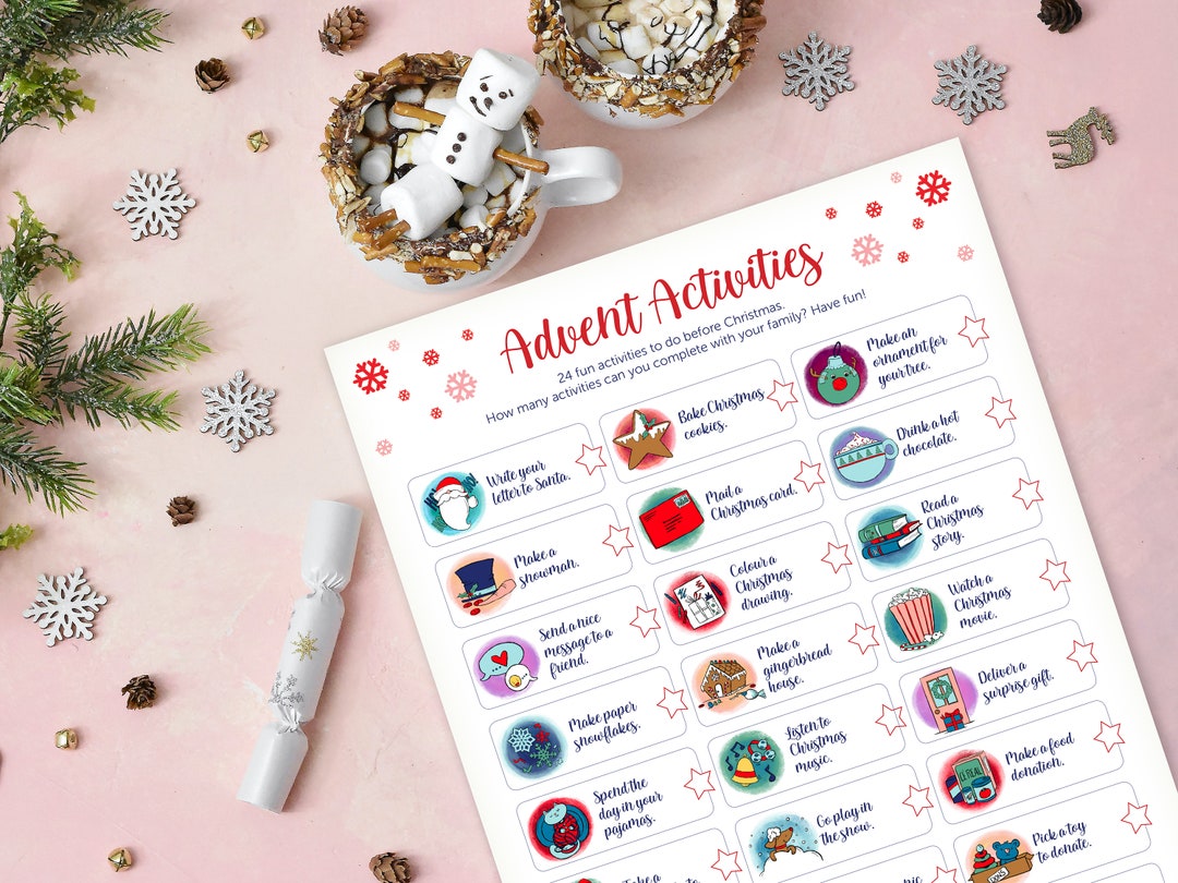 Printable Advent Activities 24 Activities for the Family Leading up to ...