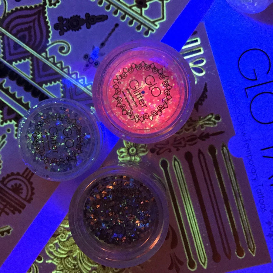 Purple Perfection Sparkle Set Glow in the Dark Glitter - Etsy