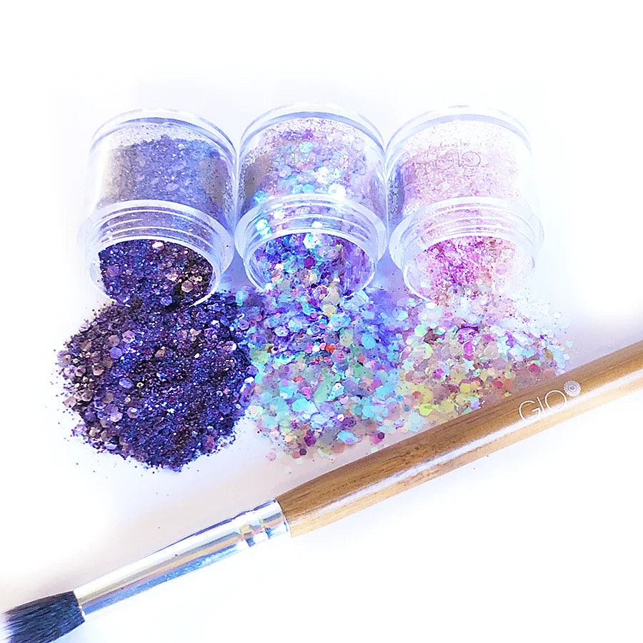 Purple Perfection Sparkle Set Glow in the Dark Glitter - Etsy