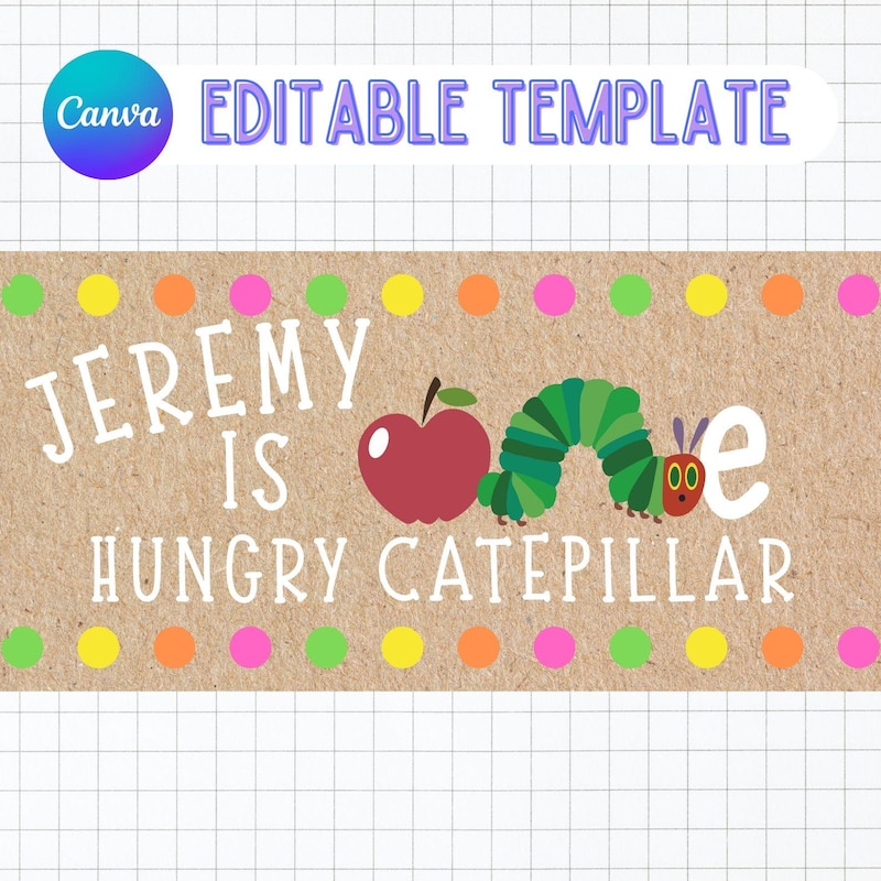 Hungry Caterpillar Banner - Etsy