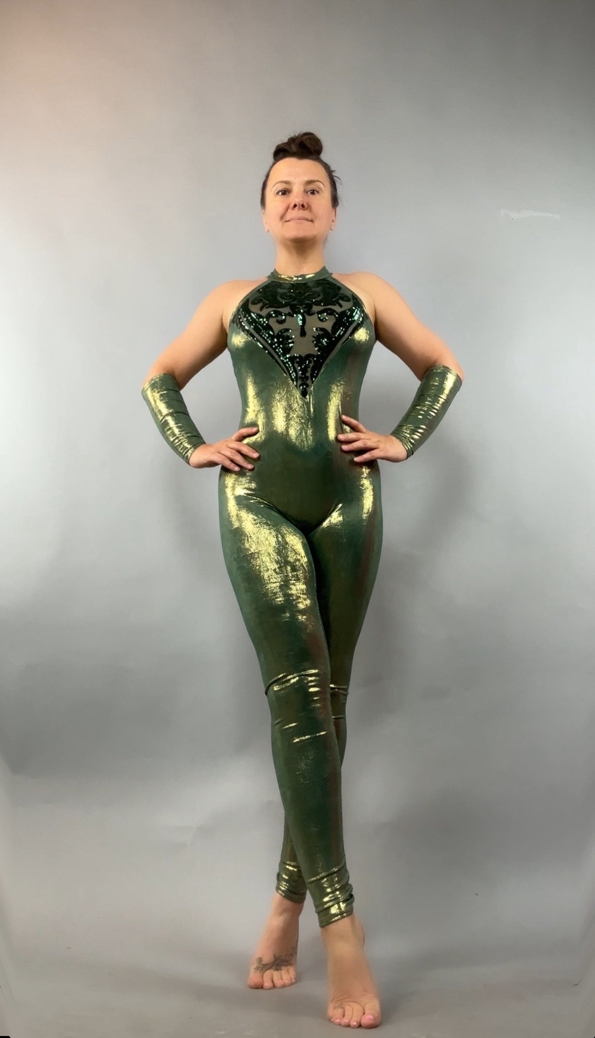 Gymnastic Contortion Catsuit: Custom Aerialist Leotard for Exotic Dance ...