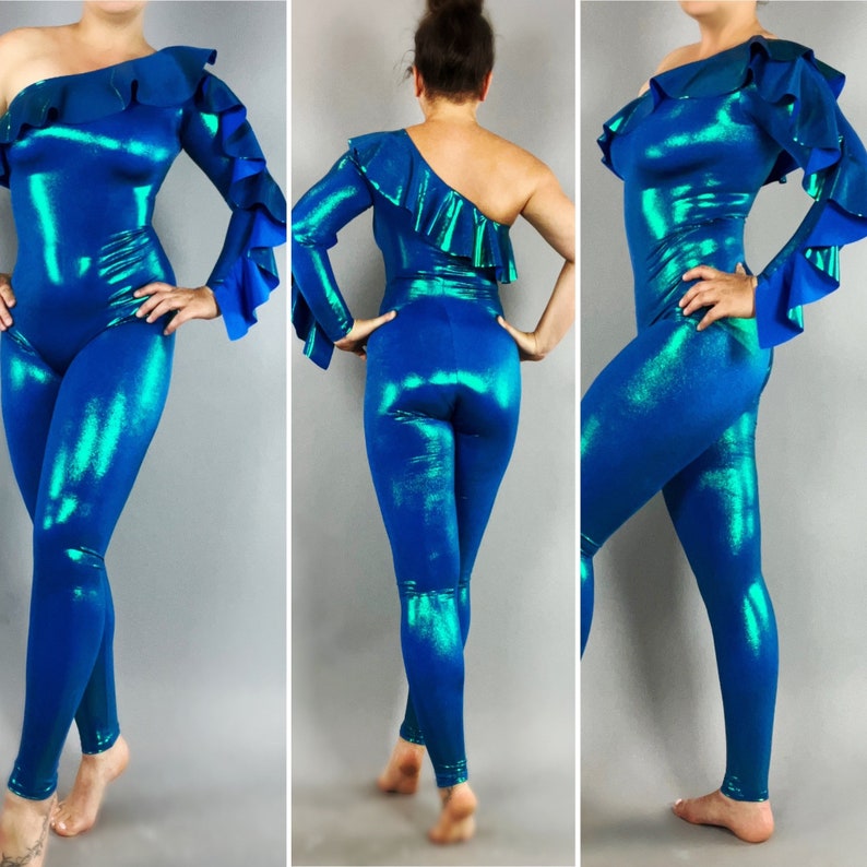 Deep Ocean. Exotic Dance Costume. Gymnastic Unitard Trending - Etsy
