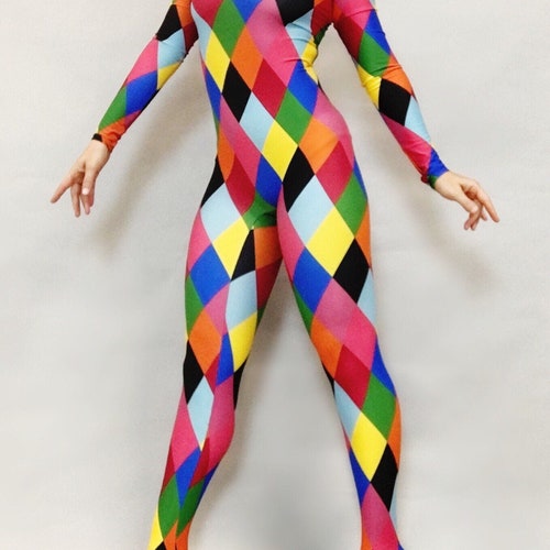 Hologram Spandex Jumpsuit Bodysuit For Woman Or Man Custom Etsy